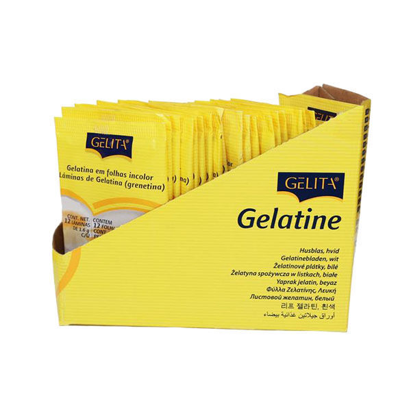 Grenetina en Lamina GELITA con 50 pz de 20 g